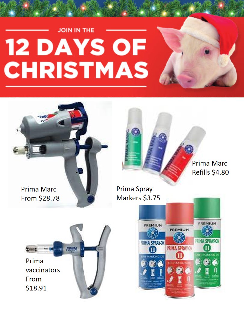 Day 6 Special - Prima vaccinators from $18.91, Prima Spray-On Markers ...