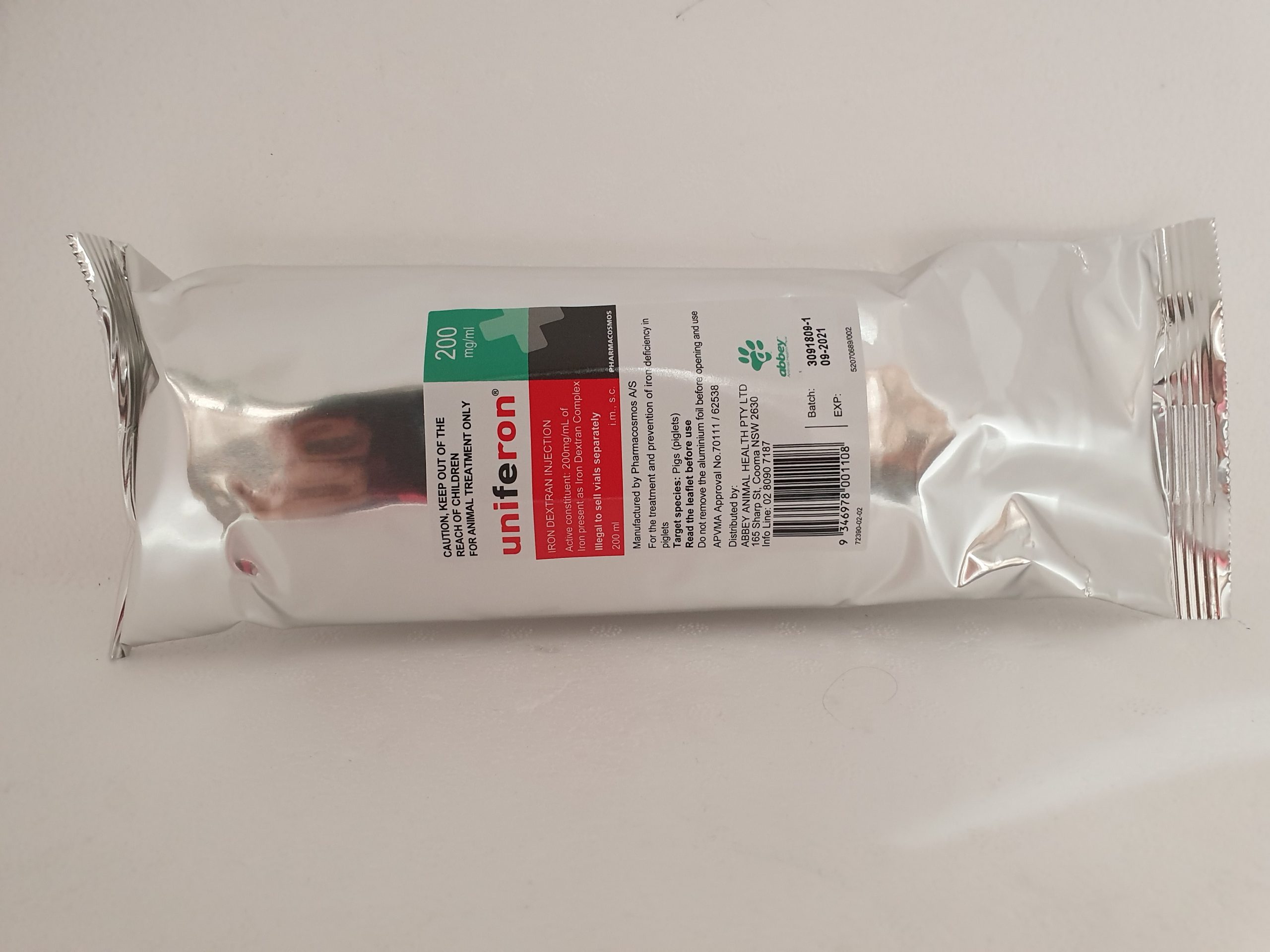 Uniferon 200 Injection - ProSwine