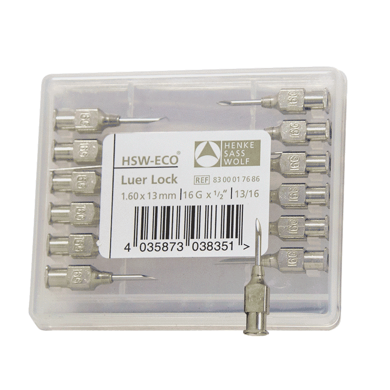 Needles - HSW-ECO Luer Lock Stainless Steel - ProSwine