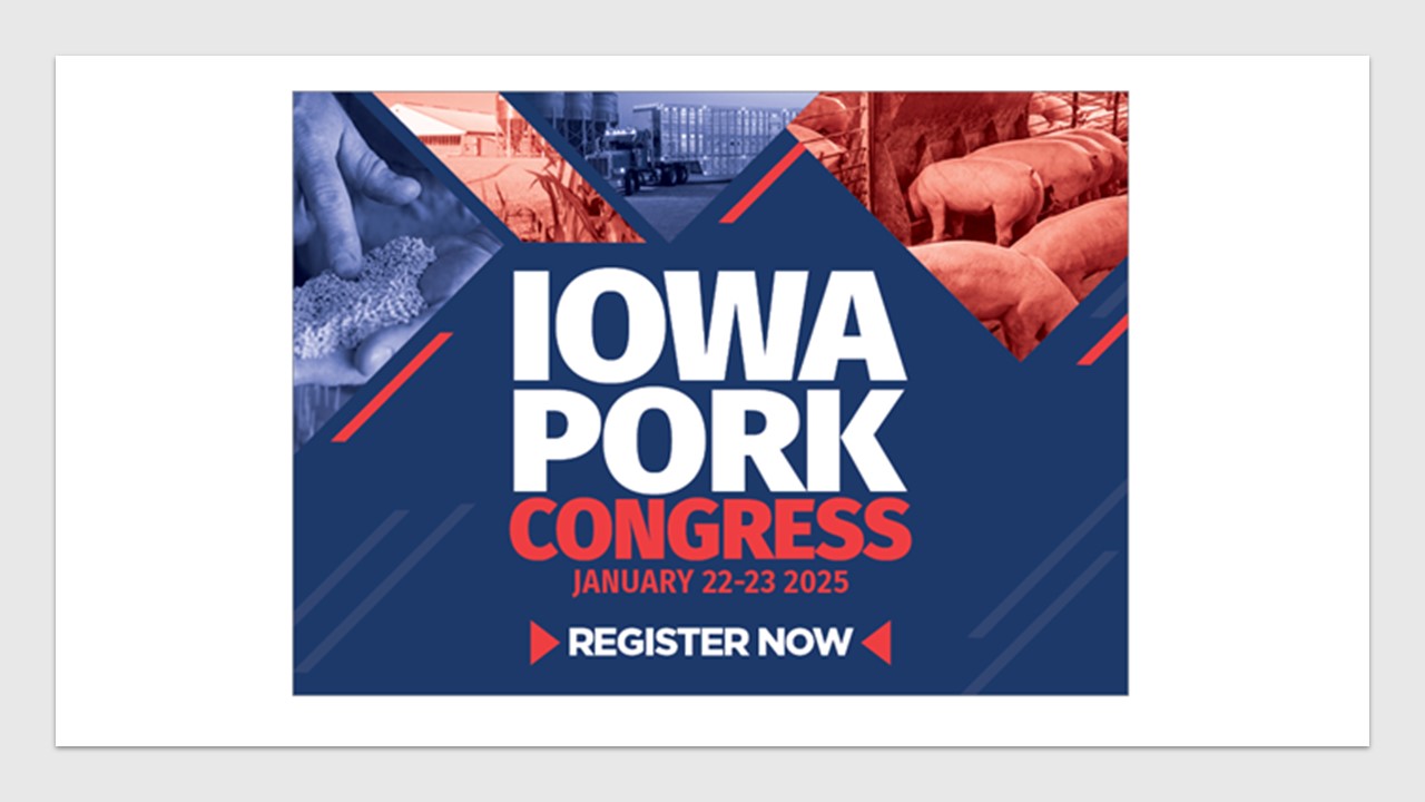 Iowa Pork Congress set for Jan. 22-23 - ProSwine